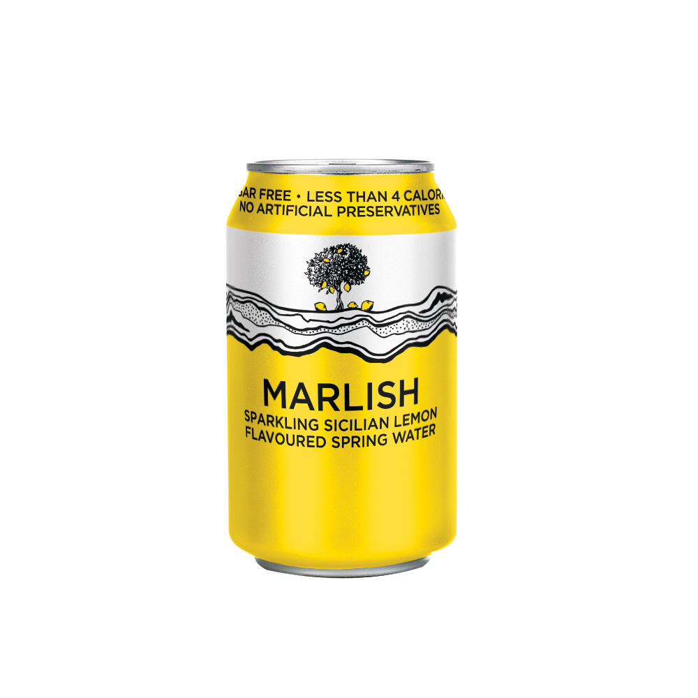 Marlish Sparkling Sicilian Lemon Flavoured Spring Water | Marlish